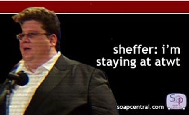 Sheffer says he's staying at ATWT