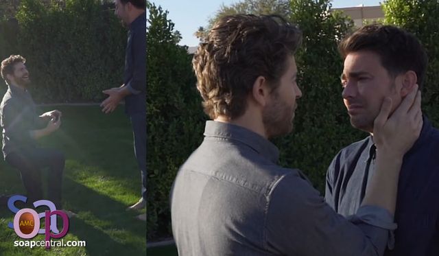 WATCH: AMC's Jonathan Bennett accepts beau's romantic proposal