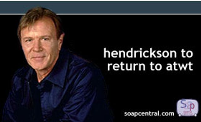 Benjamin Hendrickson to return to ATWT