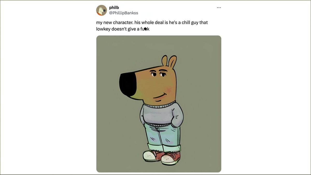 What is the My New Character meme on TikTok? Viral Chill Guy trend ...