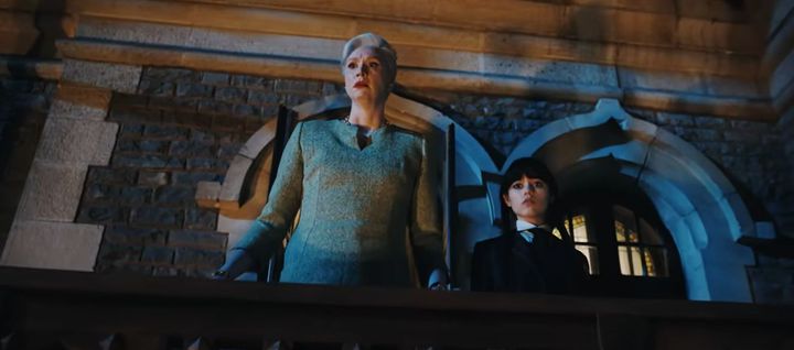 Who plays the principal in Wednesday?