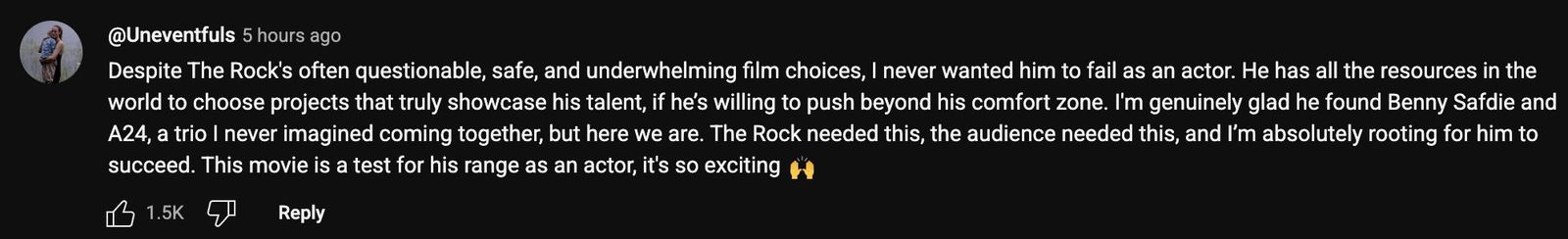 "Looks amazing": Fans react to The Smashing Machine starring The Rock ...