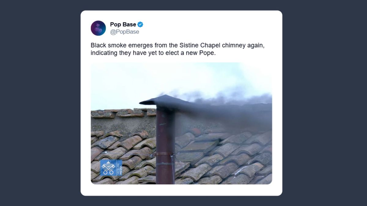 Did orange smoke come out of the Sistine Chapel? AI video debunked as ...