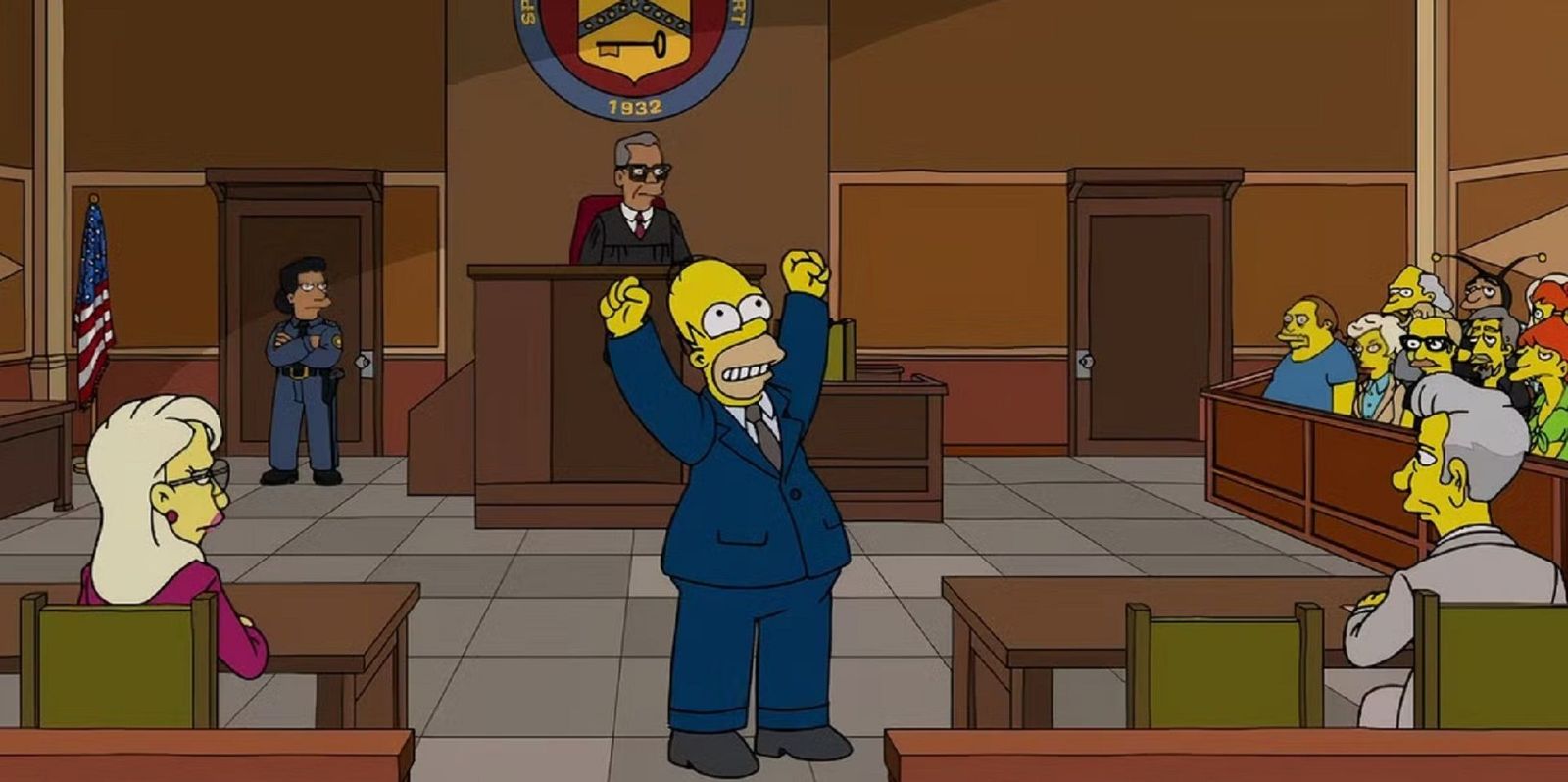 I think Homer just got his best legal defense ever in The Simpsons ...