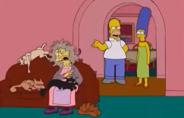 Who is the Crazy Cat Lady from The Simpsons
