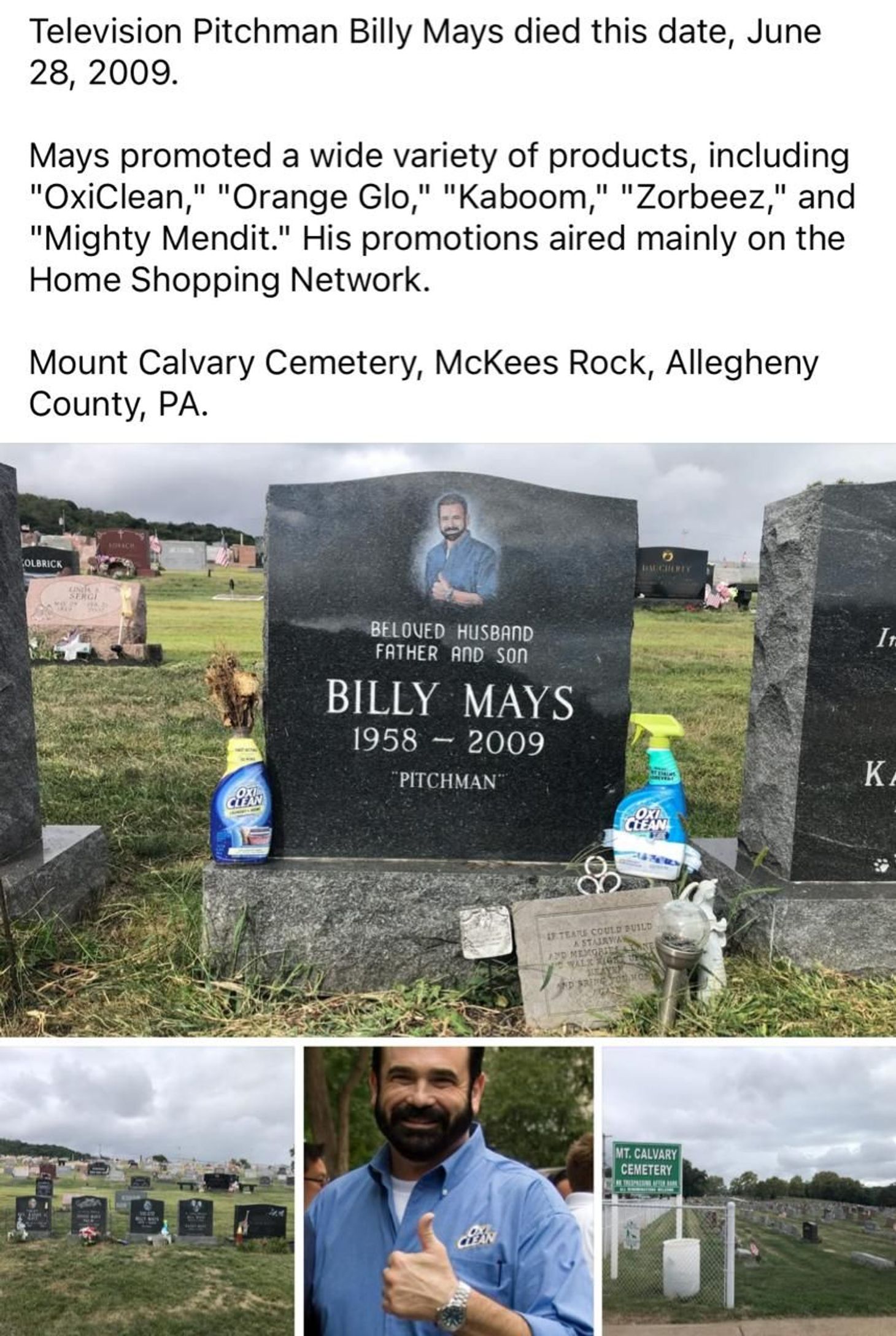 Billy Mays: What happened to informercial star Billy Mays? Cause of ...