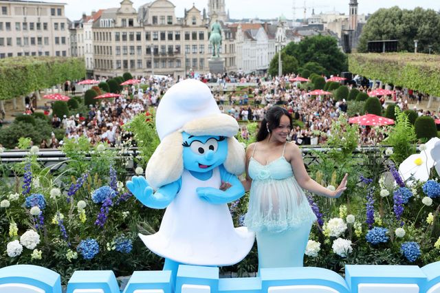 Rihanna steps into her Smurfette arc with A$AP Rocky by her side at the ...