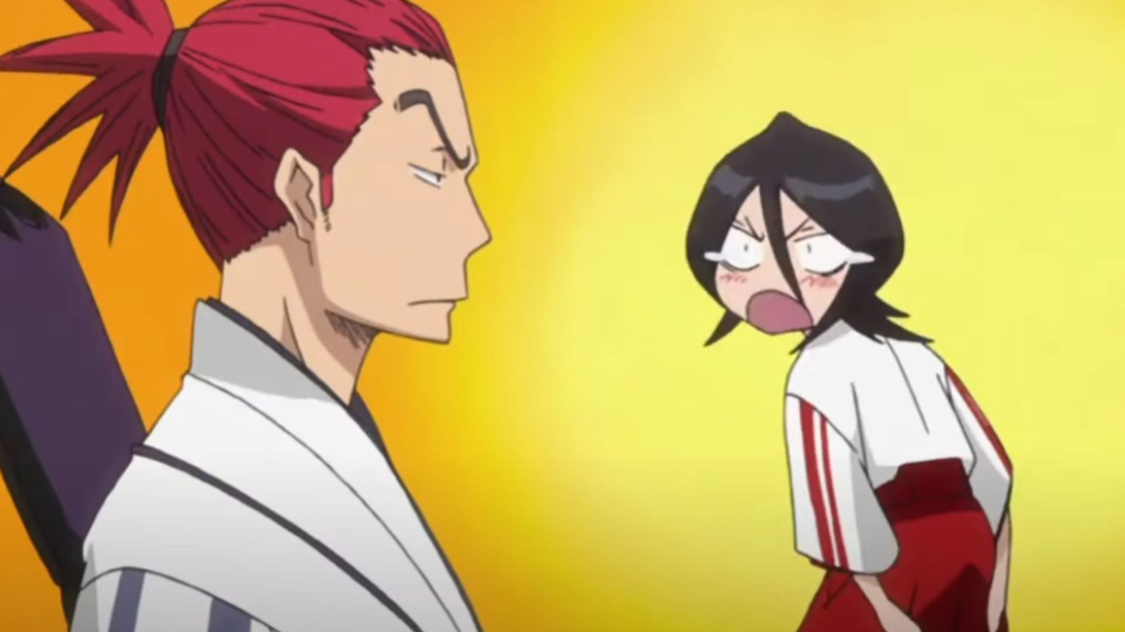 Who is Rukia's love interest in Bleach?