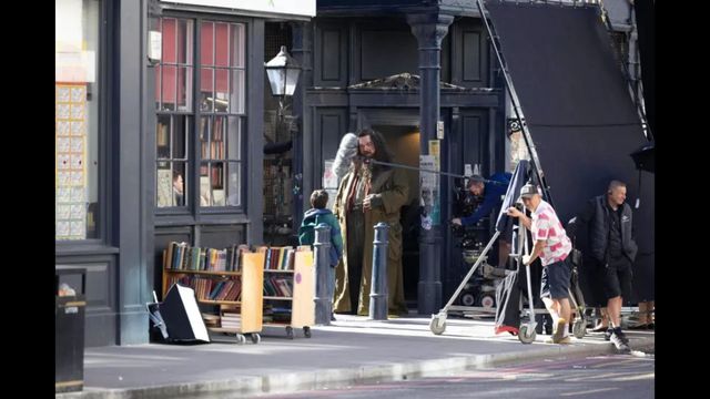 Harry Potter was seen shooting scenes with Nick Frost’s Hagrid this ...