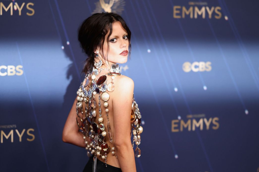 What inspired Jenna Ortega's jewel-encrusted look at the 2025 Emmys ...