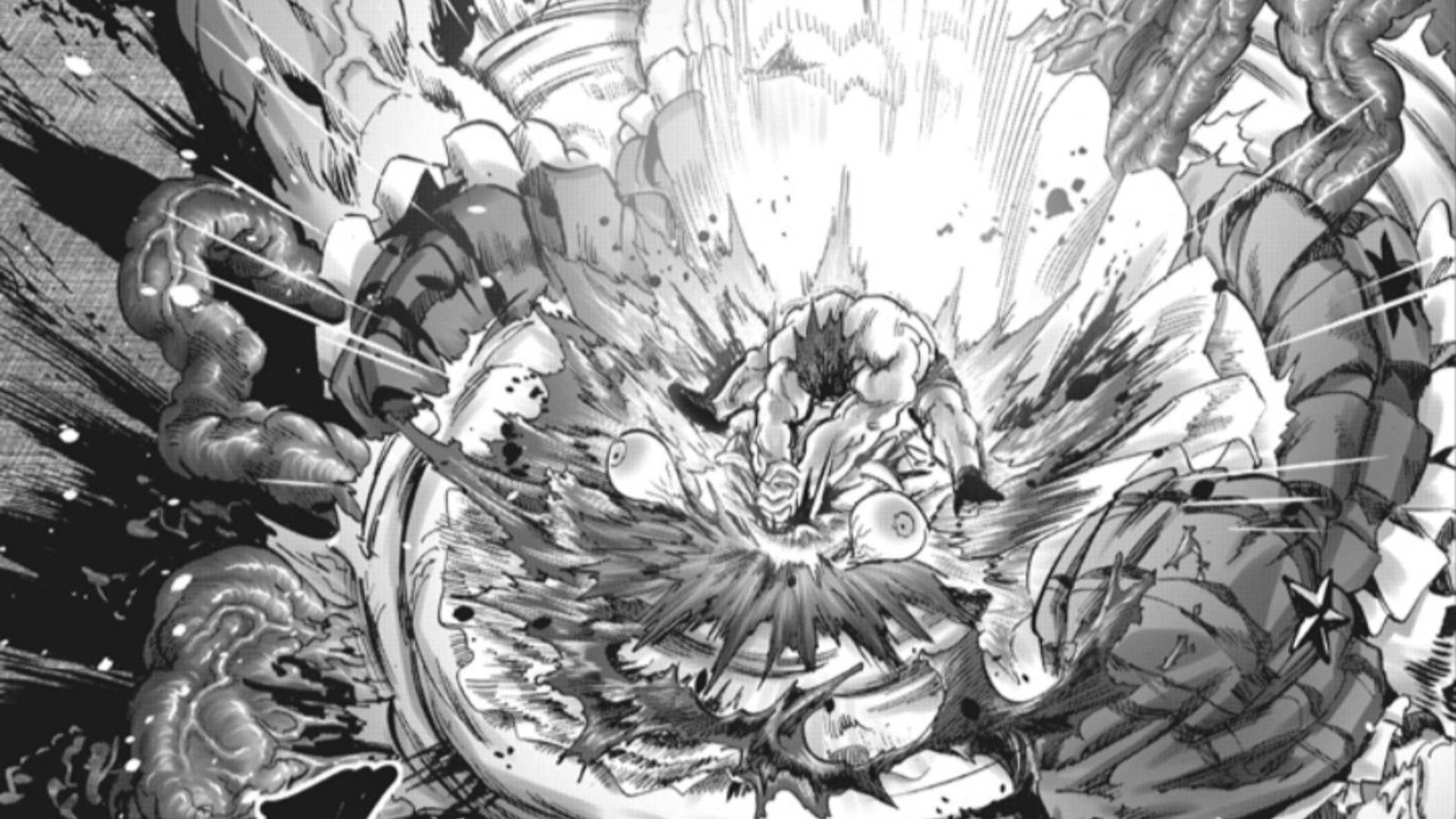 One Punch Man Chapter 217: Saitama catches more than just a rock