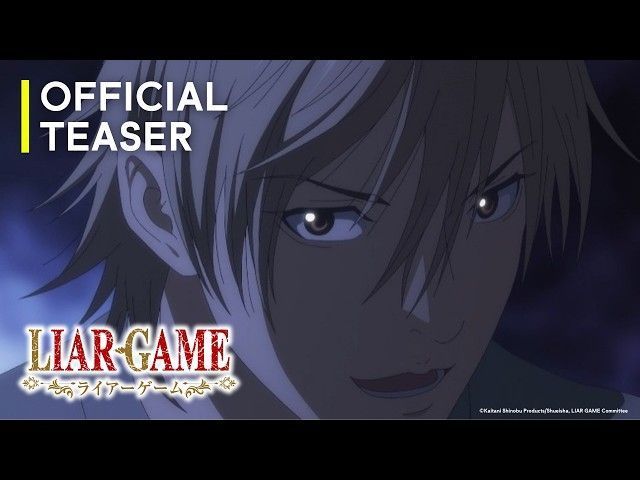 Liar Games anime adaptation reveals new trailer, cast, and April 2026 ...