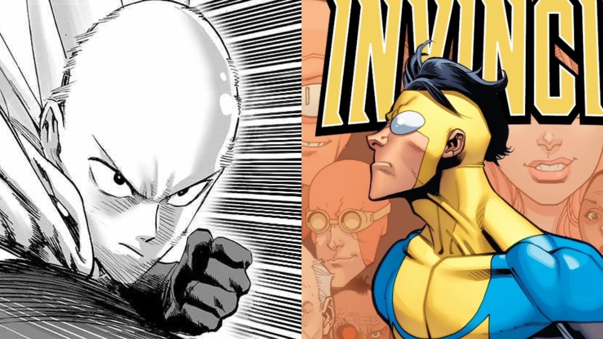 New Invincible illustration pays homage to an iconic One Punch Man cover