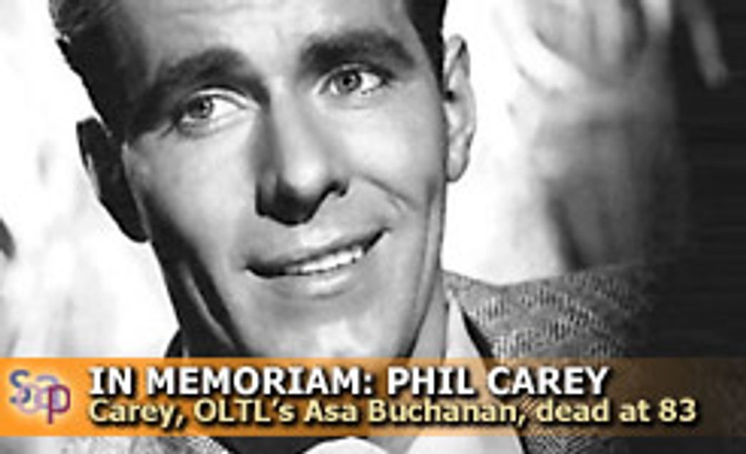 Phil Carey, One Life to Live's Asa, dead at 83
