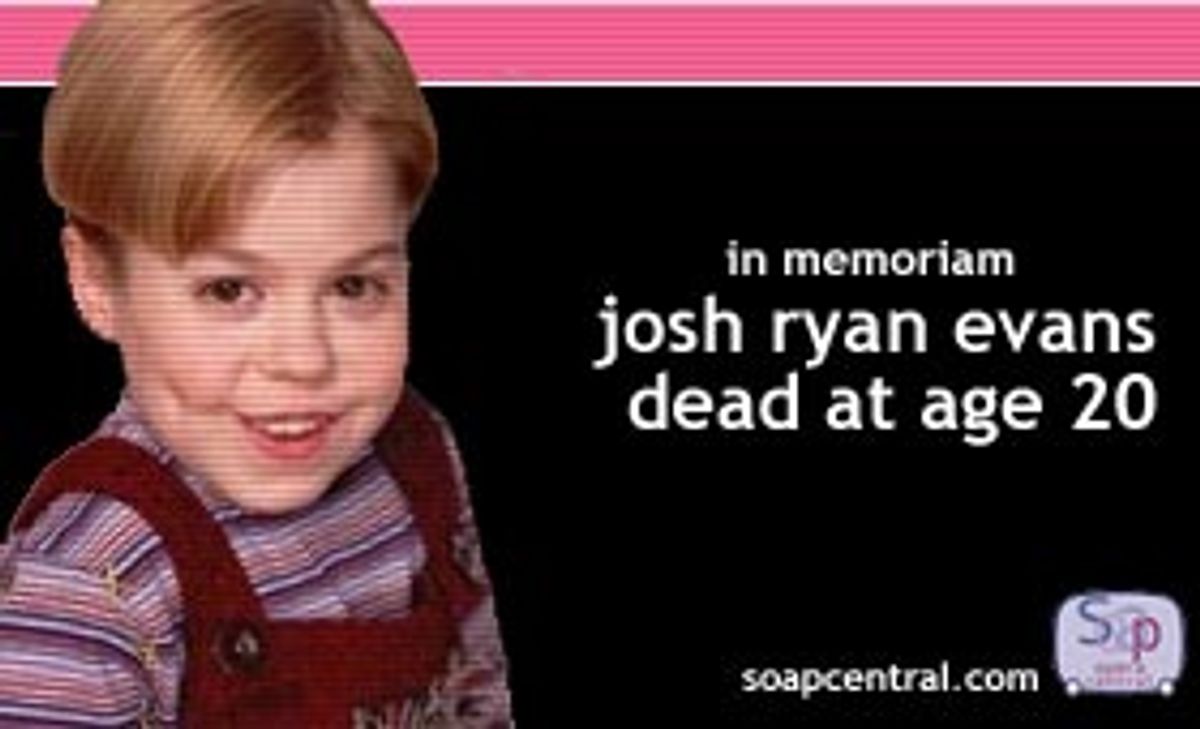 Josh Ryan Evans, dead at age 20